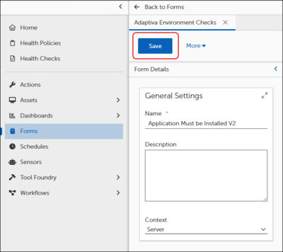 Migrate Health Check Forms to the New Format – Adaptiva Support Portal